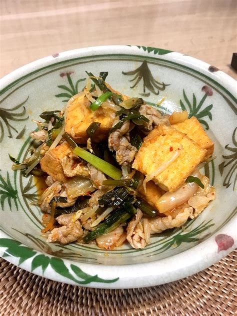 厚揚げと豚肉のキムチ炒め By カモミール 【クックパッド】 簡単おいしいみんなのレシピが347万品
