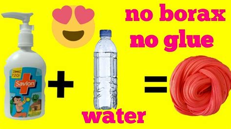 SANITIZER SLIME How To Make Slime With Hand Soap And Water NO GLUE