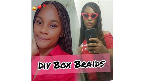 Diy Box Braids Tutorial YouTube