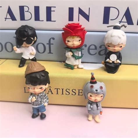 Model Toy Pop Mart Dimoo Hirono Figure Hirono X Clot Pvc Statue Dimoosp Model Cartoon 5cm Under