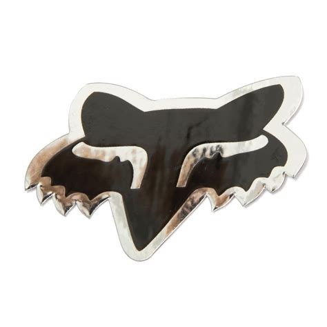 Fox Sticker Fox Head Chrome Maciag Offroad
