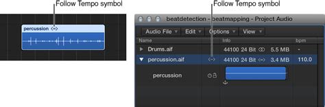 match audio recordings to the project tempo logic pro x help