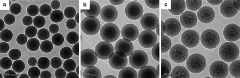 TEM Images Of Solid SiO2 Microspheres With Smaller Particle Size