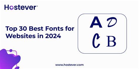 top 30 best fonts for websites in 2024 2025 hostever