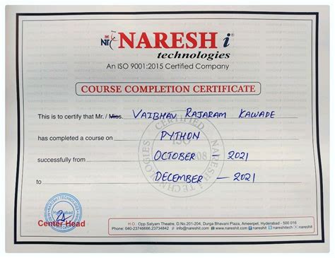 Python Programming Projects Experience Training Vaibhav Kawade