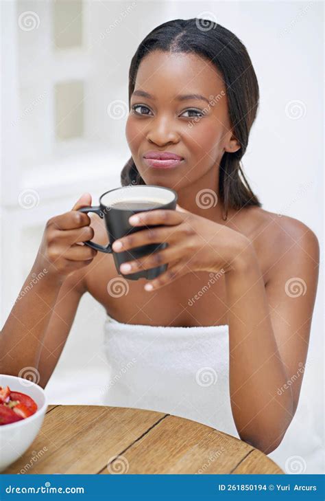 Theres Nothing Better Than My Morning Coffee An Attractive Young Woman