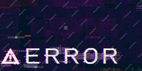 Premium Photo Computer Danger Symbols Glitch Effect Hacked Bug