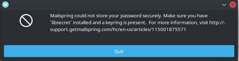 keyring error help r kdeneon
