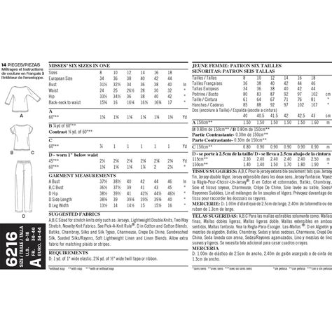 New Look Just 4 Knits Womens Separates Sewing Pattern 6216 Hobbycraft