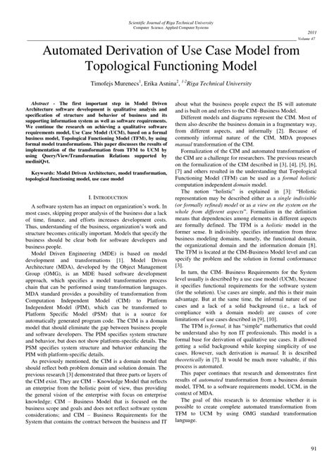 Pdf Automated Derivation Of Use Case Model From Topological