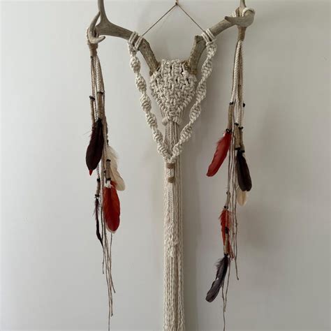 Deer Skull Macrame Etsy