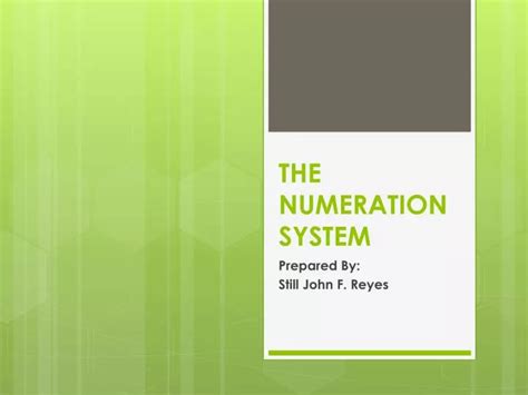 ppt the numeration system powerpoint presentation free download id