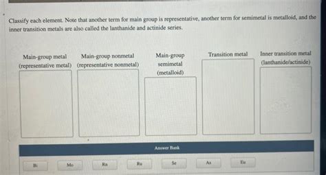 Solved Group The Elements Into Pairs That Would Most Lik