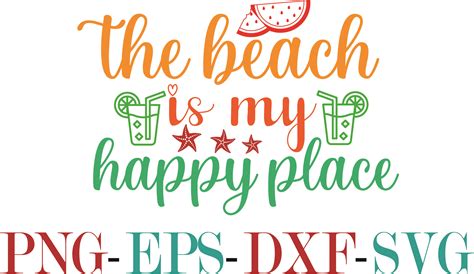 The Beach Is My Happy Place Graphic By Srsohag · Creative Fabrica
