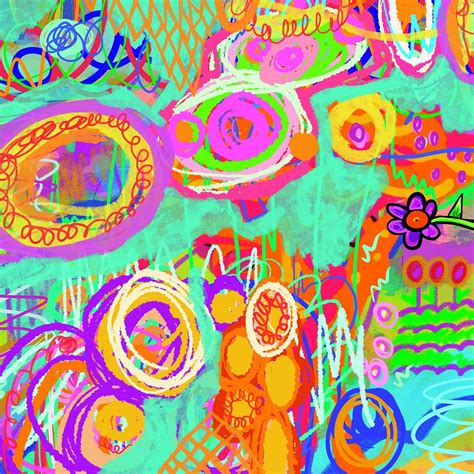 Download Abstract Expressionism Flower Royalty Free Stock