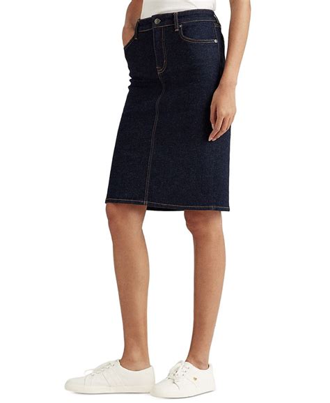 Lauren Ralph Lauren Denim Skirt And Reviews Skirts Women Macys