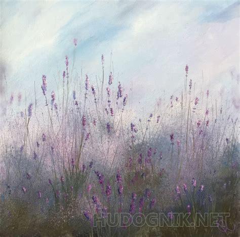 Картина Лавандовая дымка Размеры 30x30 Год 2021 Цена 4000 рублей Художник Крутова Лёля