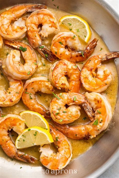 Sauteed Shrimp In Garlic Butter Sauce 40 Aprons