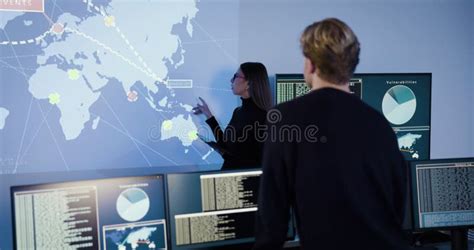 Cyber Security Team Working In A Cyber Security Operations Center SOC