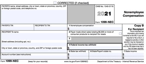 1099 Nec Printable Forms Printable Forms Free Online Form Example