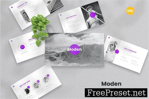 Moden Minimalist Google Slides Template DW2UCEZ