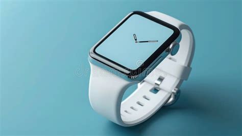 Blank Screen Smart Watch Mockup With Copyspace Modern Wearable Technology Banner Stock