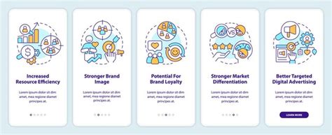 Premium Vector Benefits Of Market Segmentation Onboarding Mobile App Screen