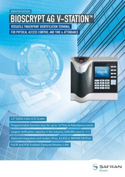 Bioscrypt 4g V Station Tm Morpho