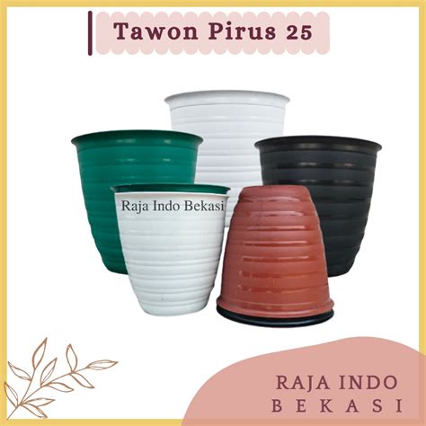 Jual Pot Tawon Pirus Ruby 25 Putih Hitam Merah Bata Hijau Tebal Pot Ulir Tawon Madu Mdn 20 21 24