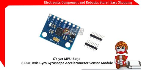 Jual Gy 521 Mpu 6050 6 Dof Axis Gyro Gyroscope Accelerometer Sensor Module