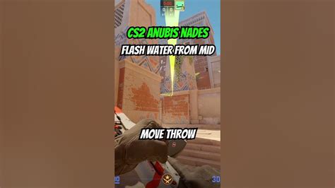 Cs2 Anubis Flash Water From Mid Ct Cs2 Counterstrike2 Youtube