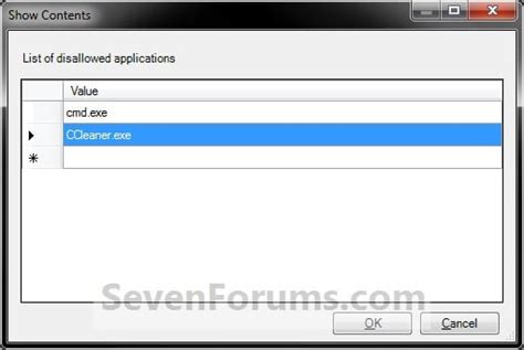 Applications Prevent Running Specified Programs Tutorials