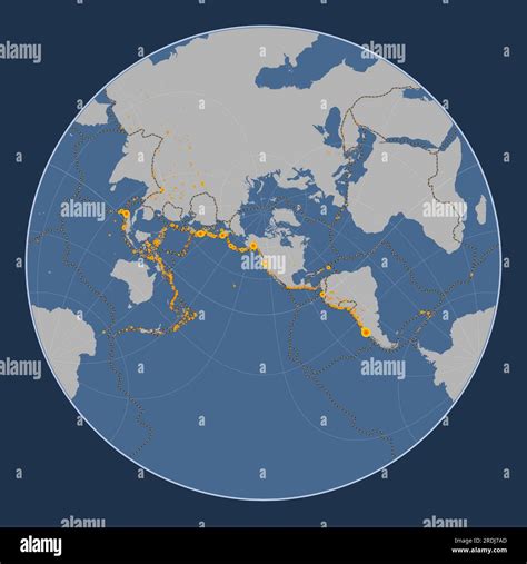 Shape Of The Juan De Fuca Tectonic Plate On The Solid Contour Map In The Lagrange Oblique