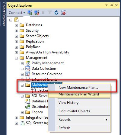 SQLSERVER Hướng dẫn sử dụng SQL Maintenance Plan lập lịch tự động backup database