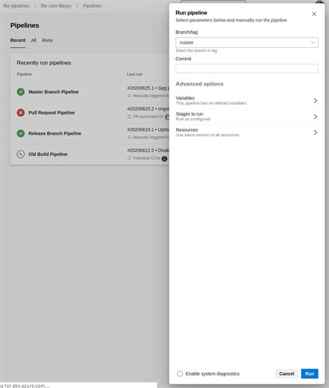 Manually Triggering A Pipeline