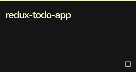 Redux Todo App Codesandbox