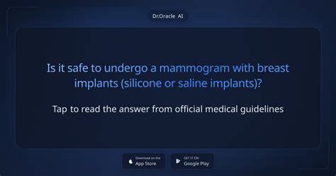 Is It Safe To Undergo A Mammogram With Breast Implants Silicone Or