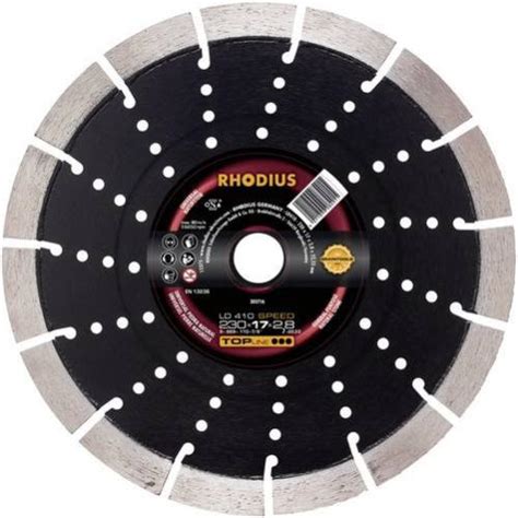 Rhodius LD SPEED Disque à tronçonner diamanté Diamètre mm Ø de perçage mm
