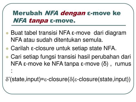 ppt non deterministic finite automata dengan ε move powerpoint