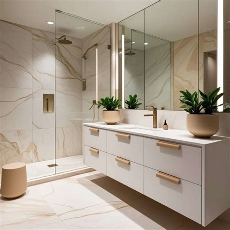 20 Stunning White And Beige Bathroom Ideas For A Relaxing And Elegant