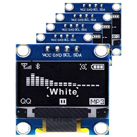5pcs Oled Display Module Iic 128x64 Pixel Oled Whi Vicedeal