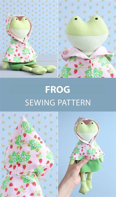 【digital】pdf Large Frog Doll Sewing Pattern Shop Vechernieposidelki