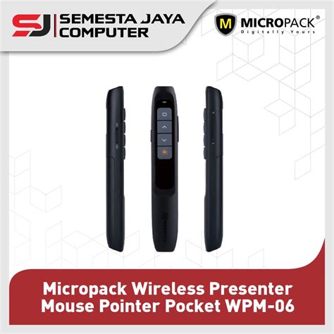 Jual Micropack Wireless Presenter Mouse Pointer Pocket Wpm 06 Shopee