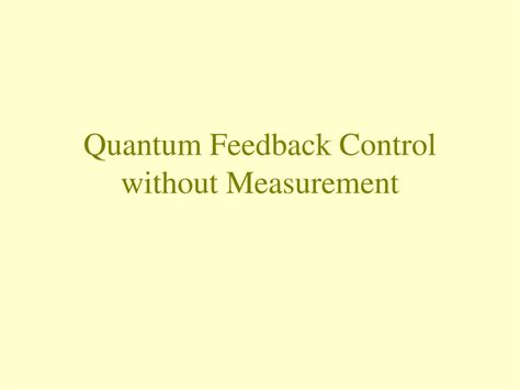 Ppt 量子通訊與量子自動控制 Quantum Communication Quantum Control Powerpoint