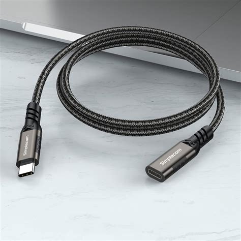 Simplecom Cau610 Usb C Male To Female Extension Cable Usb 32 Gen2 Pd