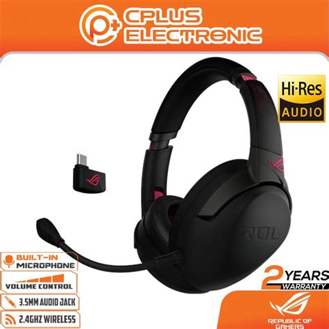Asus Rog Strix Go 24 Wireless Gaming Headset With Usb C 24 Ghz