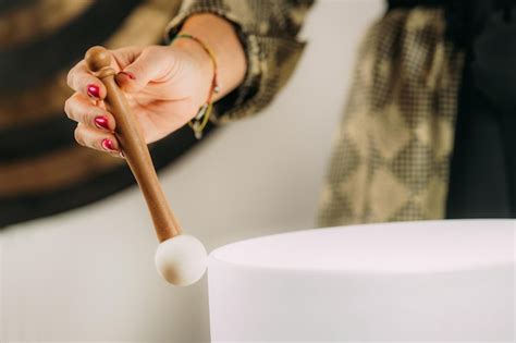 Premium Photo Crystal Singing Bowls In Sound Healing Therapy
