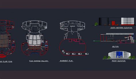 Auditorium Dwg Plan For Autocad • Designs Cad