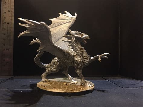 Hand Painted Reaper Miniatures Silver Dragon Dungeons And Etsy