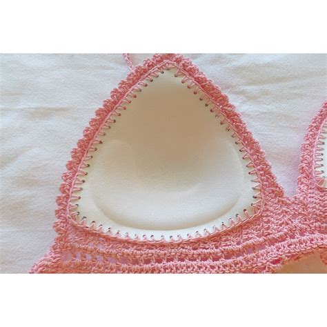 ชุดบิกีนีสีหวานๆ️สินค้าพร้อมจัดส่งค่ะงานไหมพรมhandmade Tuekoom Thaipick